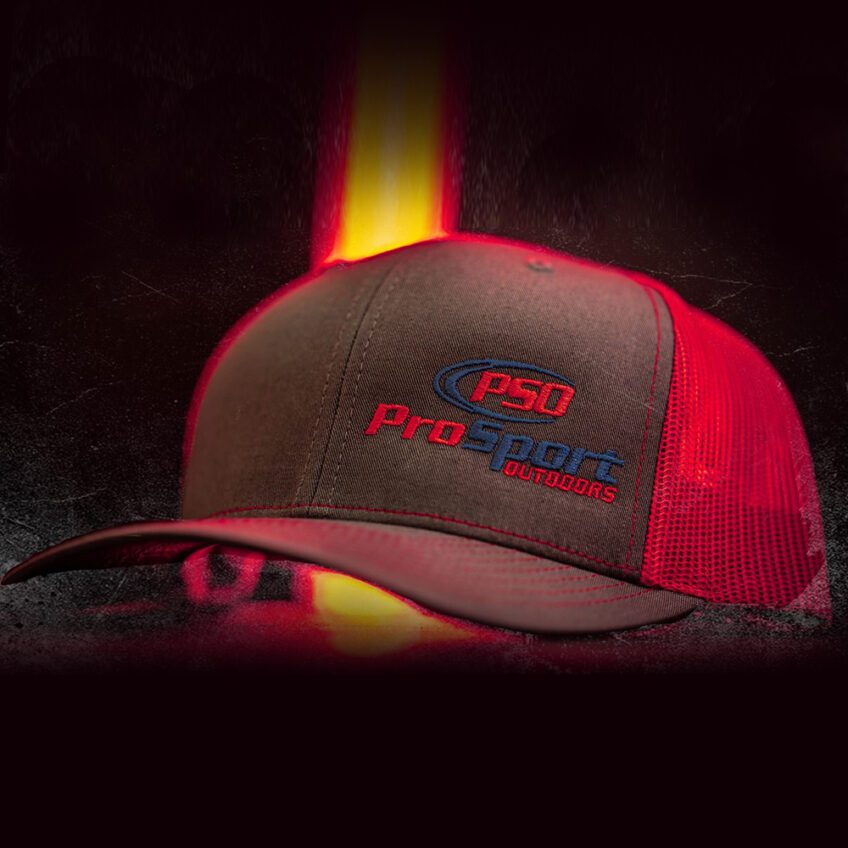 PSO Charcoal & Red Richardson 112 Snap Back Hat
